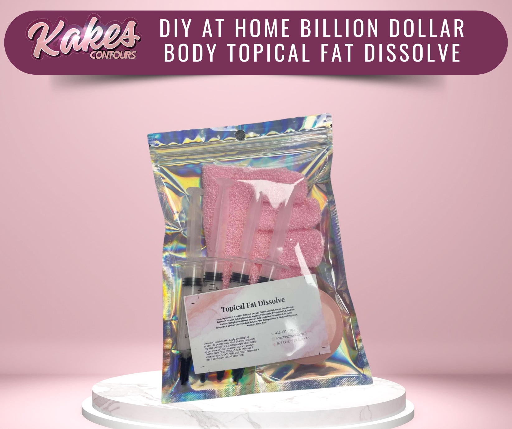 The DIY Billion Dollar Body Topical Fat Dissolve Kit – Kakes Contours